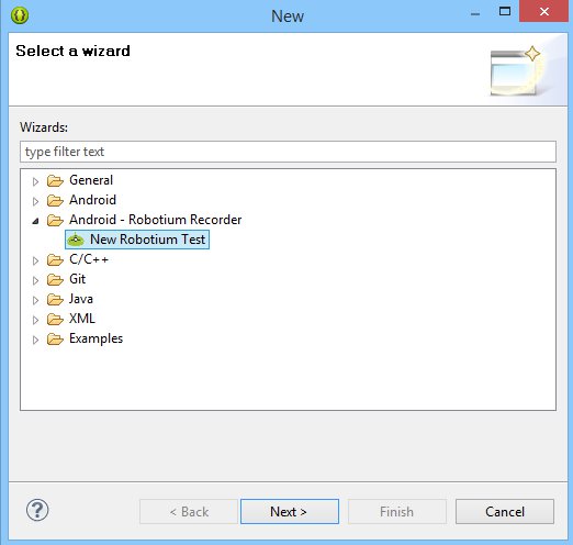 How to record your Android Tests with Robotium Recorder
